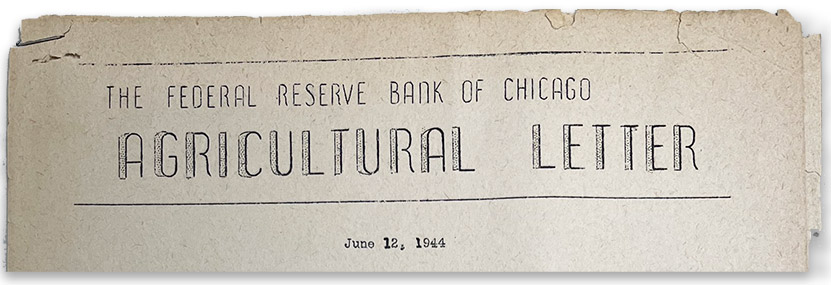 AgLetter - Federal Reserve Bank of Chicago
